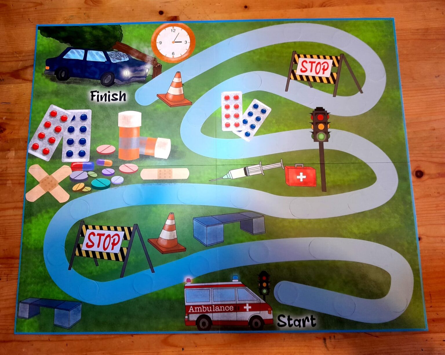 Ambulance - Spike's Sight Words Board | Early Literacy Game