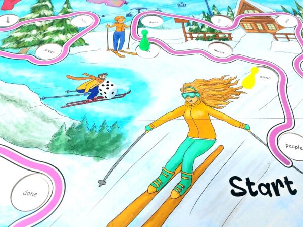 Skiing | Spike's Sight Words