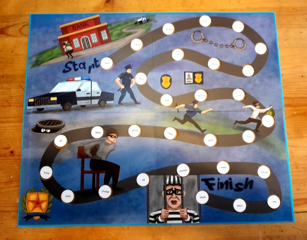 ACTION - Spike's Sight Words Board | Early Literacy Game