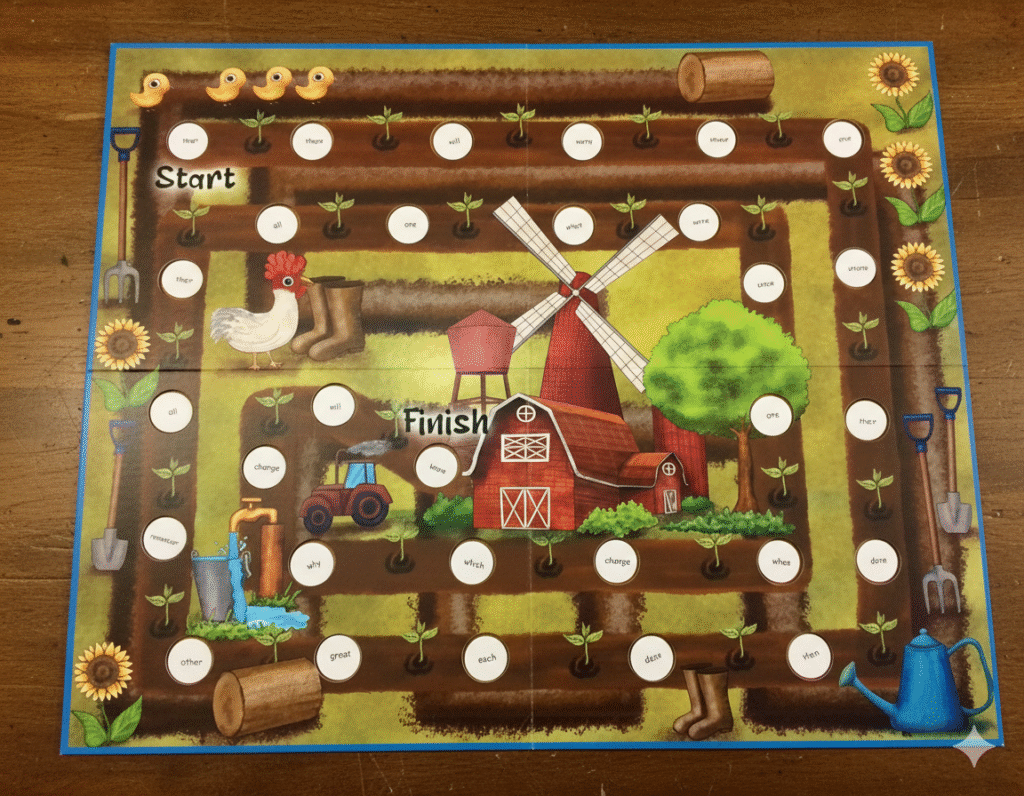 Farm - Spike's Sight Words Board | Early Literacy Game