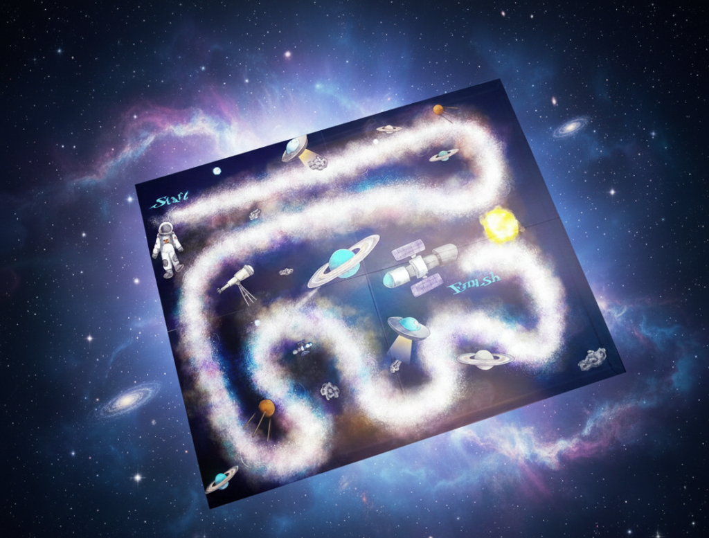 Space - Spike's Sight Words Board | Early Literacy Game