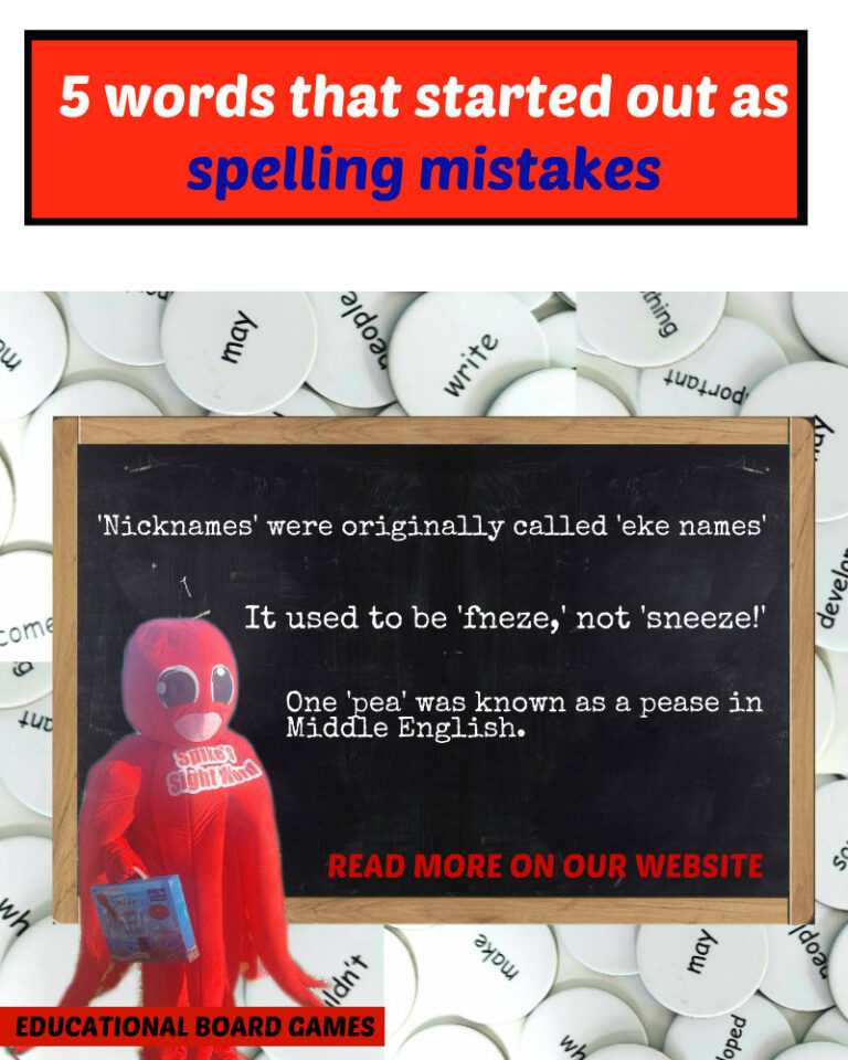 5 words that started off as spelling mistakes! – Spike’s Sight Words