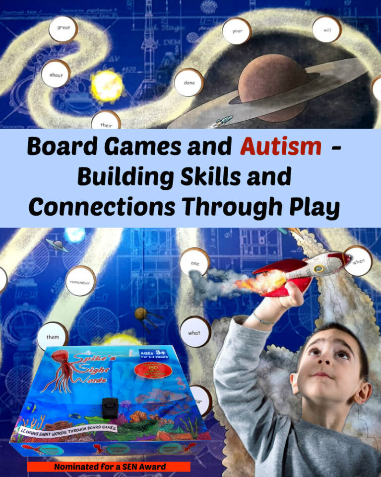 Board games & Autism - Spike's Sight Words
